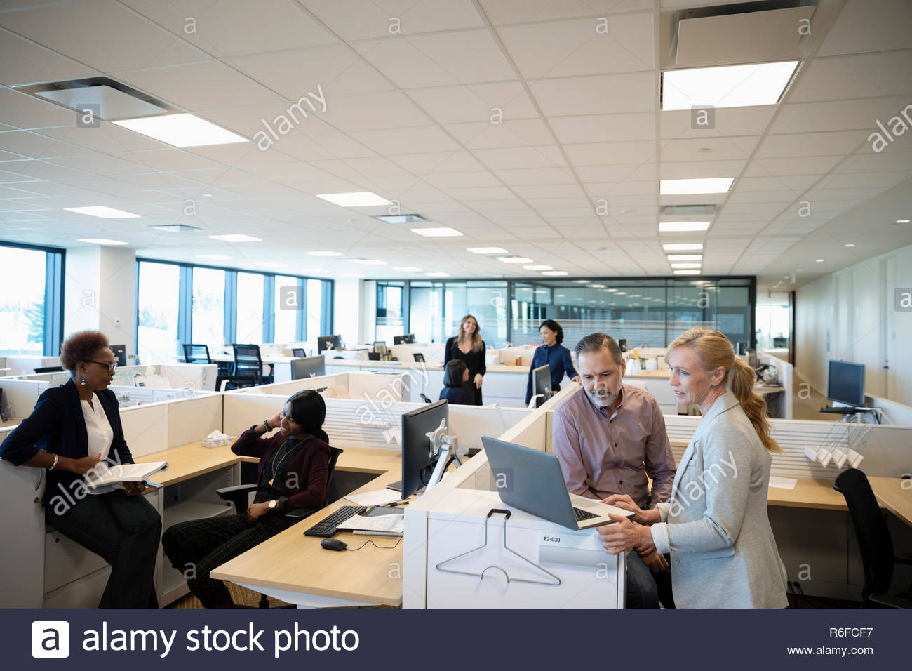People working cubicles hi-res stock photography and images - Alamy