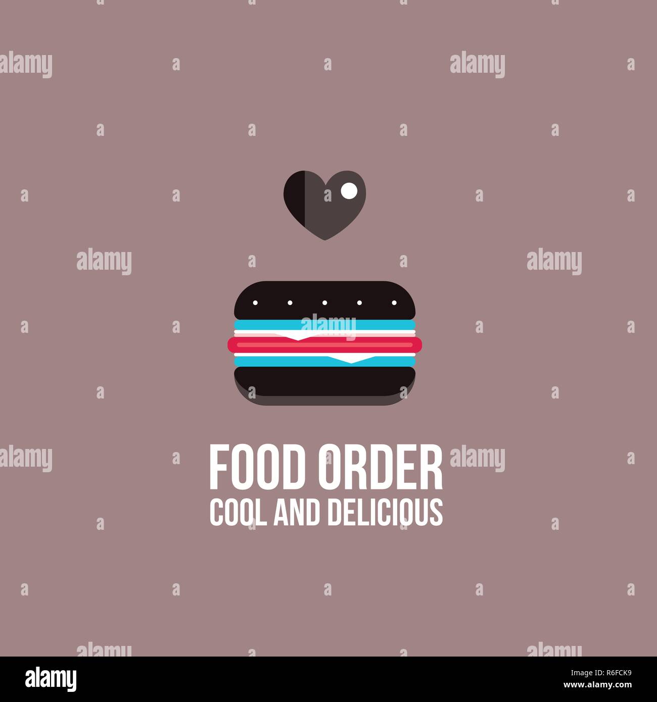 Delicious yummy hamburger Food banner Vector illustration Stock Vector ...