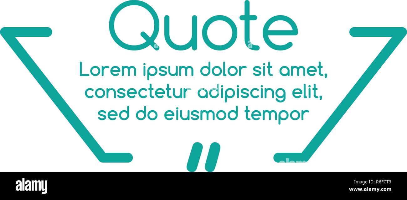 Innovative vector quotation template in quotes. Creative vector banner ...