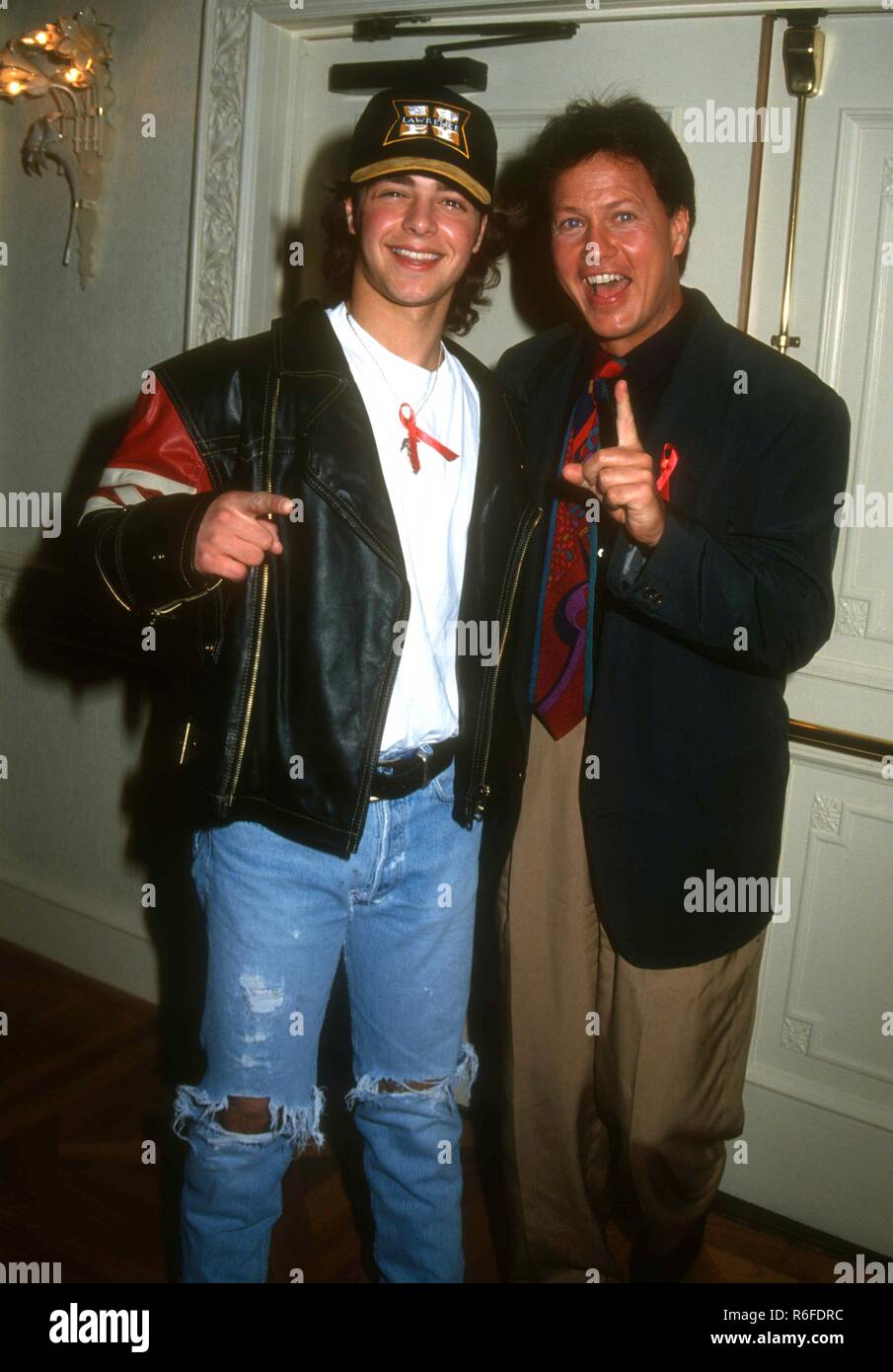 WEST HOLLYWOOD, CA - MARCH 23: Actor Joey Lawrence and radio ...