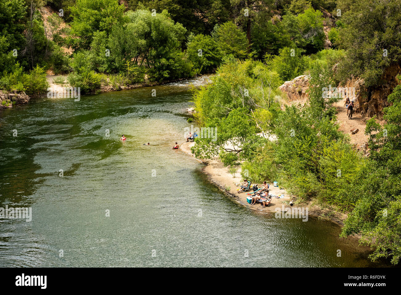 Kern River and Johnsondale Bridge Stock Photo - Alamy