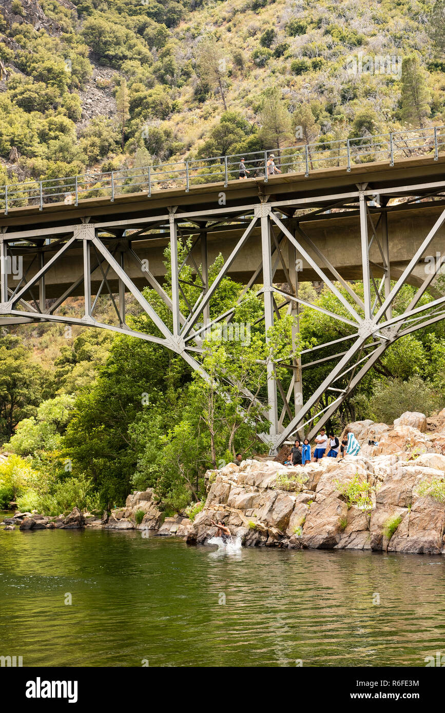 Kern River and Johnsondale Bridge Stock Photo - Alamy