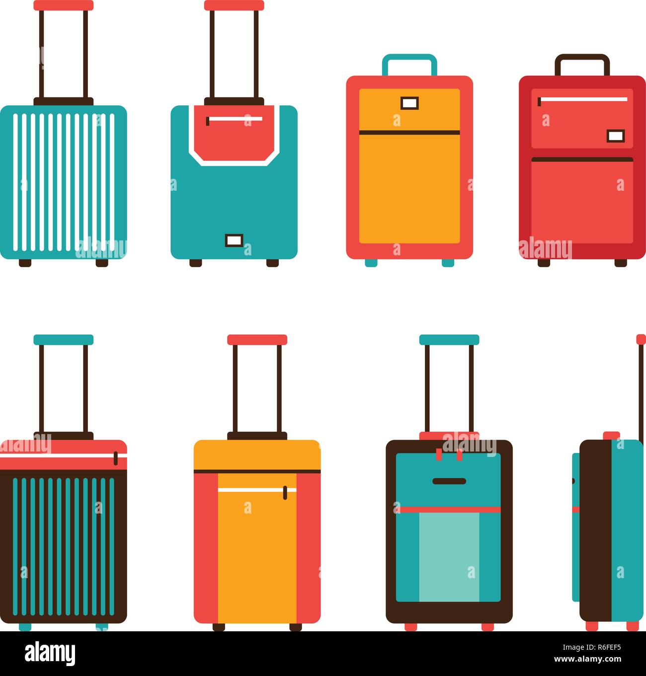 Carry on luggage plane passenger Stock Vector Images - Alamy