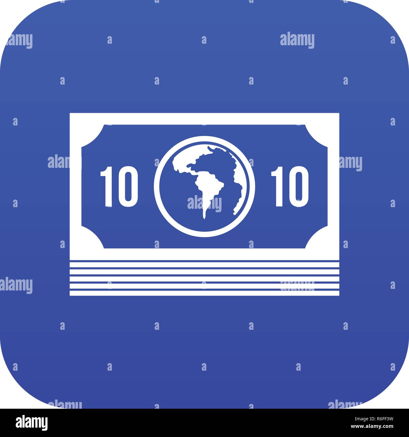 Money stack icon digital blue Stock Vector Image & Art - Alamy