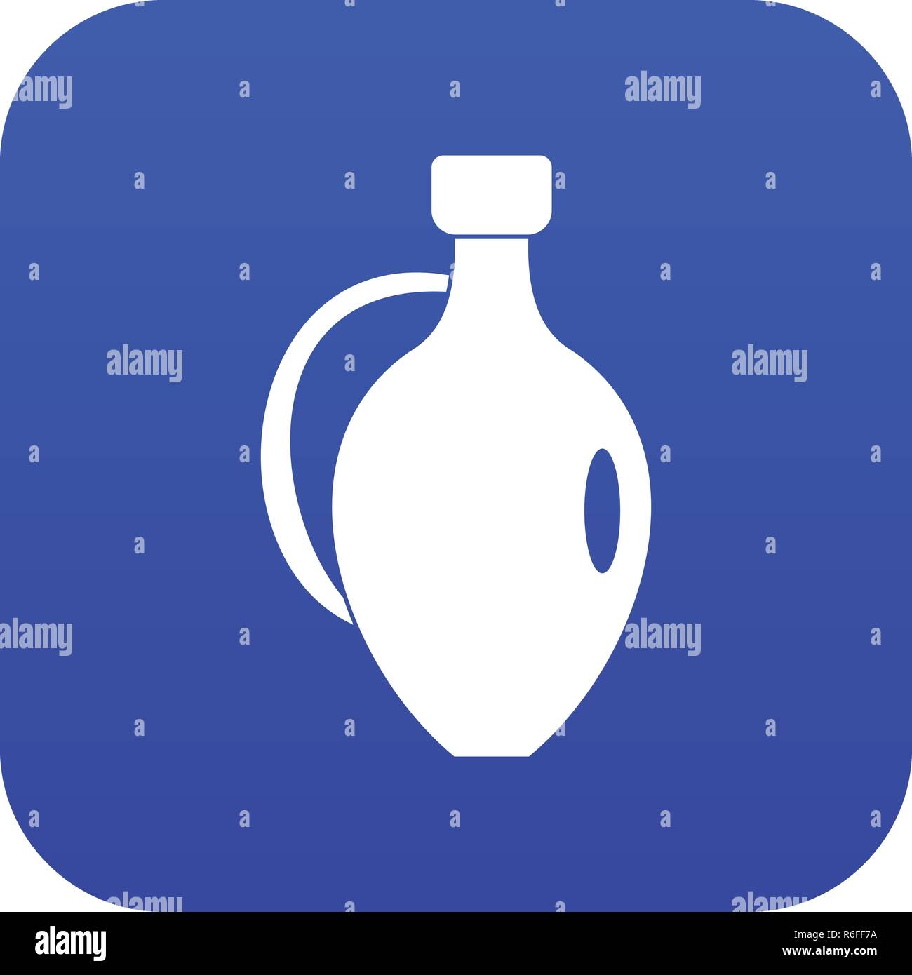 Decorative blue glass jug Stock Vector Images - Alamy