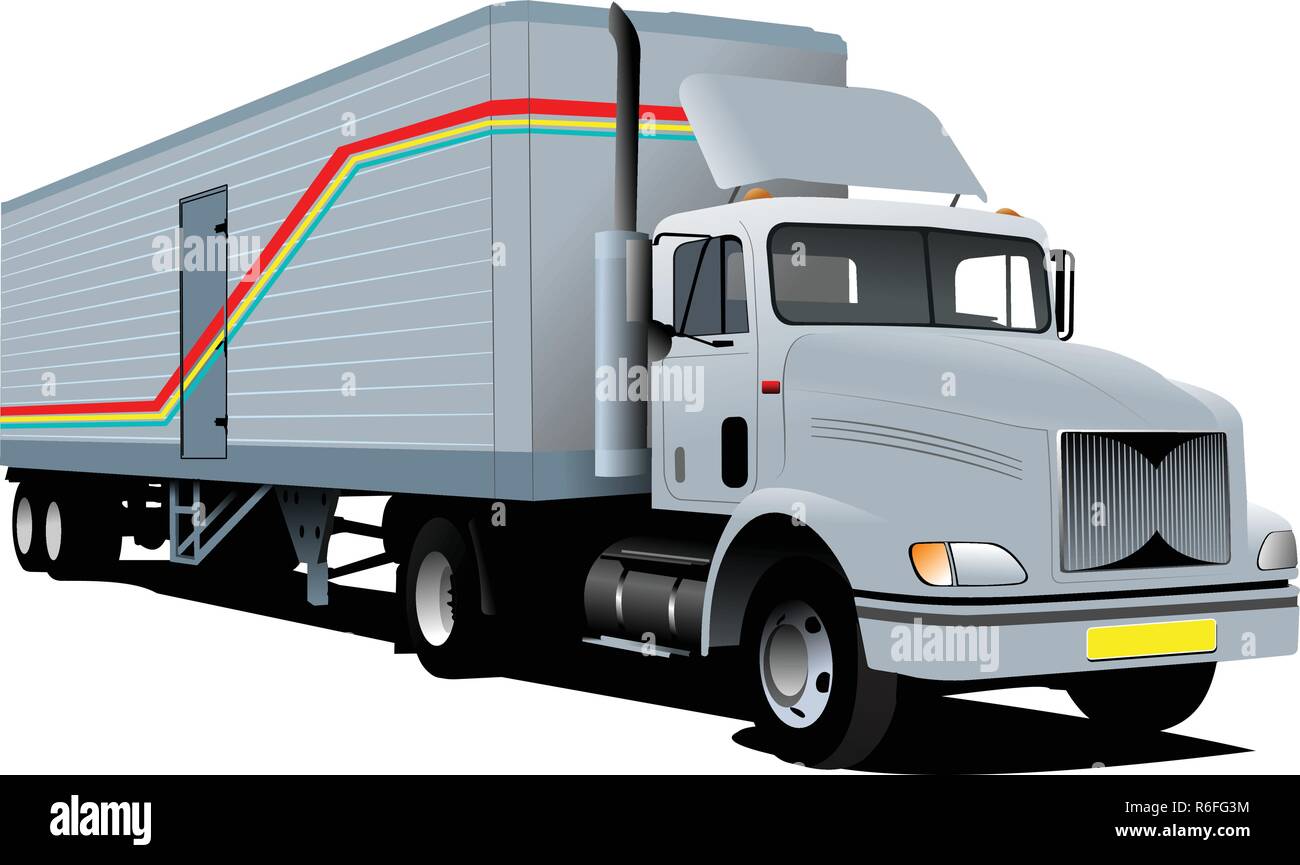 Vector illustration of truck Stock Vector Image & Art - Alamy