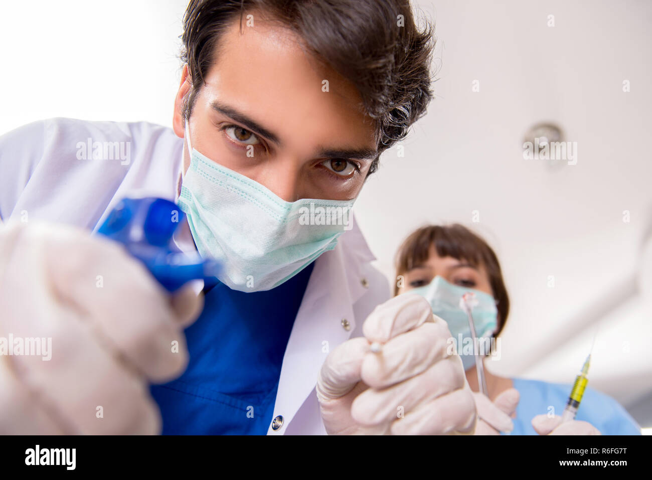 Concept of treating teeth at dentists Stock Photo - Alamy