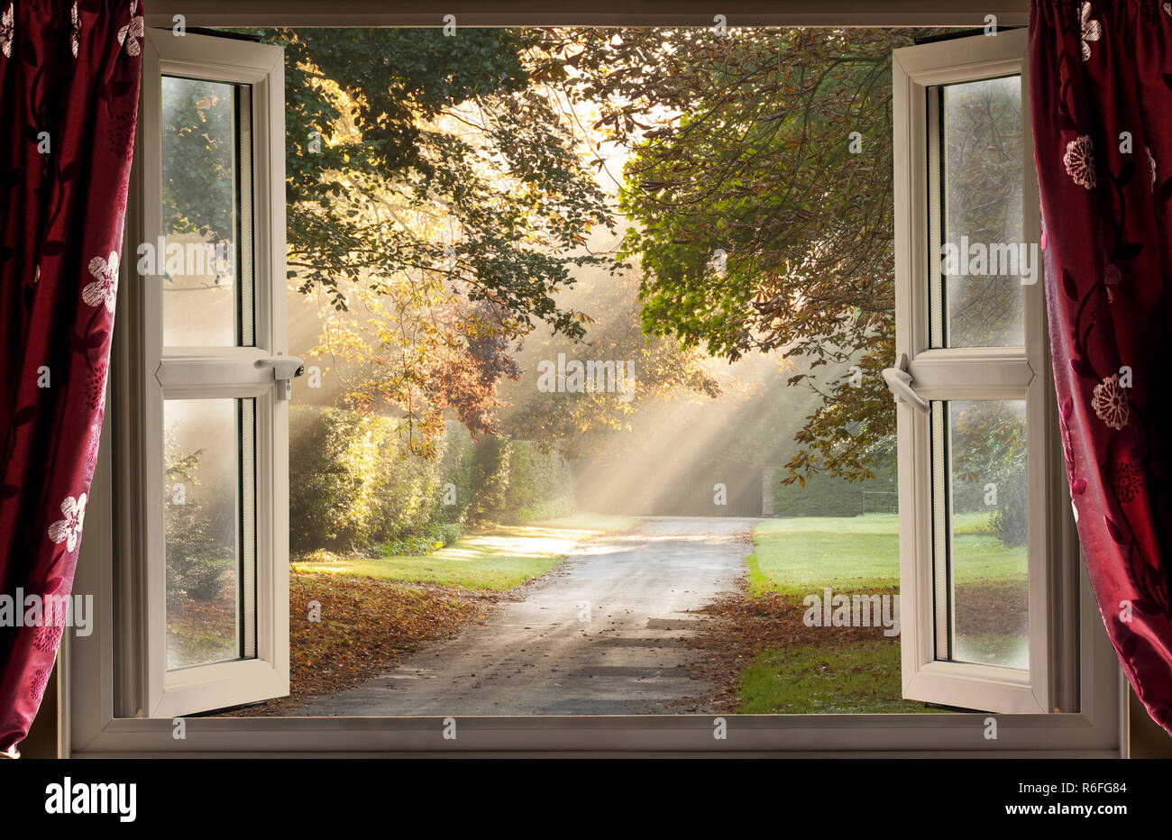 White open upvc window hi-res stock photography and images - Alamy