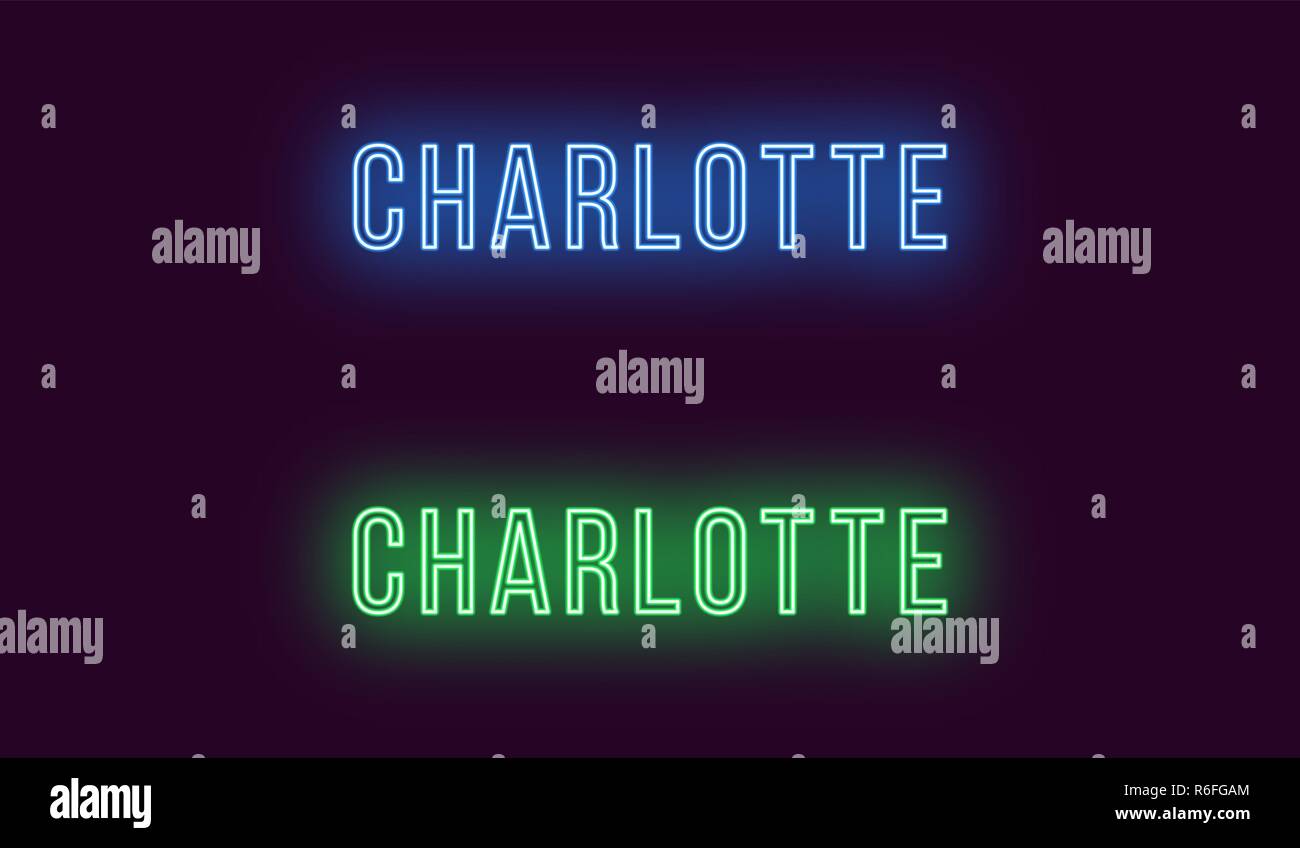 Charlotte name design Stock Vector Images - Alamy
