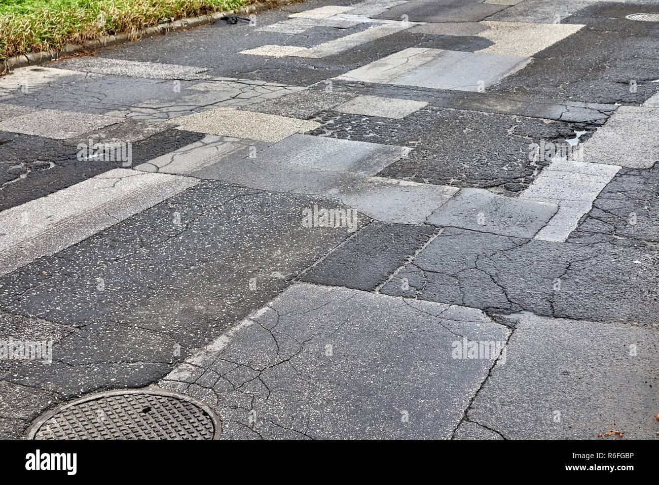 Patched pavement hi-res stock photography and images - Alamy