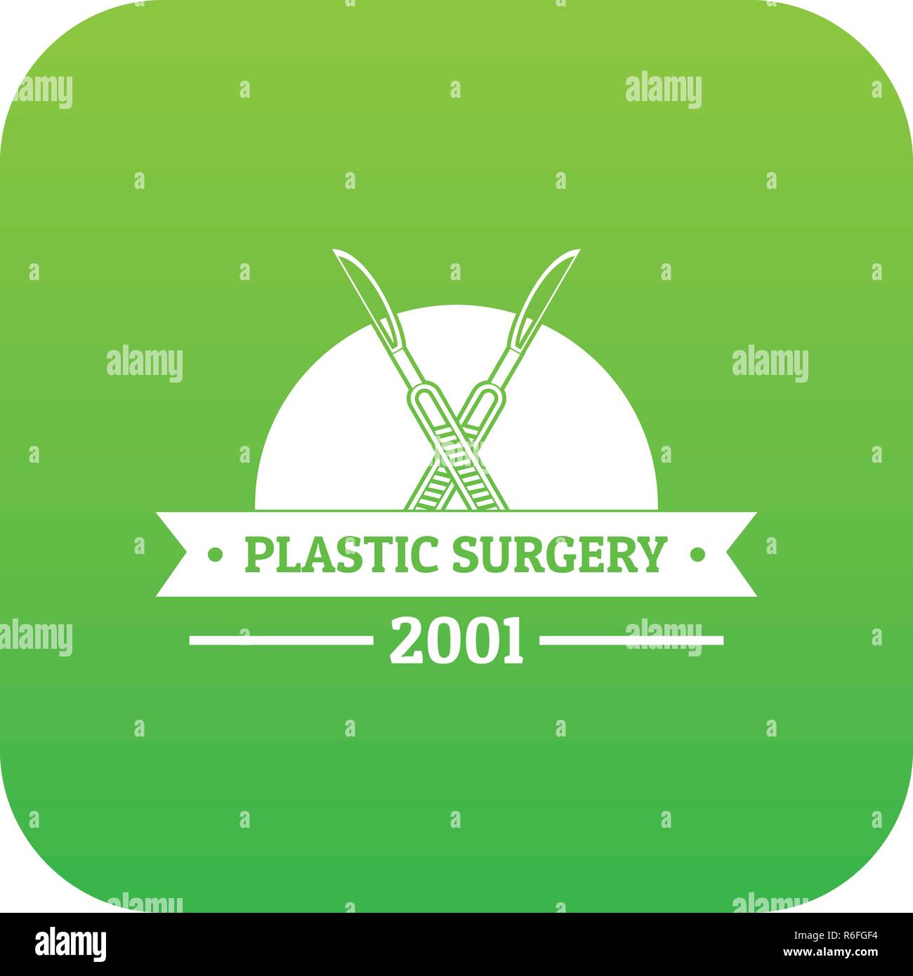 Plastic surgery icon green vector Stock Vector Image & Art - Alamy