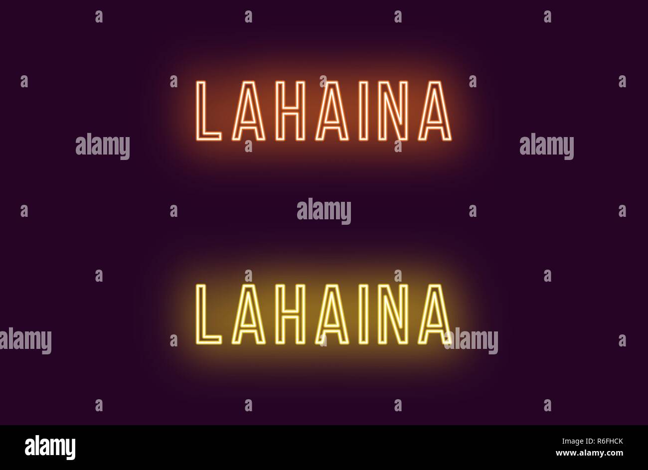 Lahaina town Stock Vector Images - Alamy