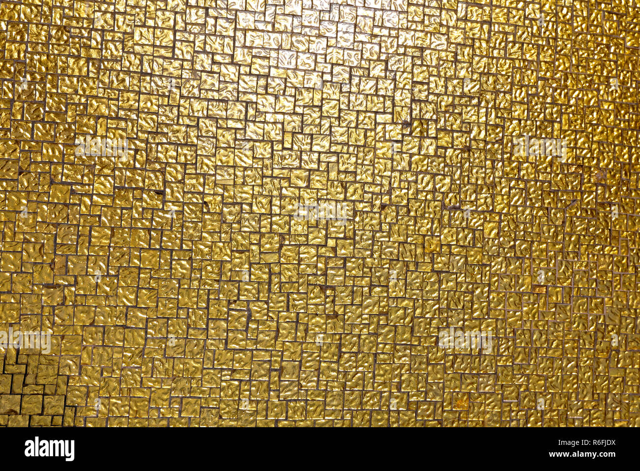 Gold metallic tiles texture background hi-res stock photography and ...