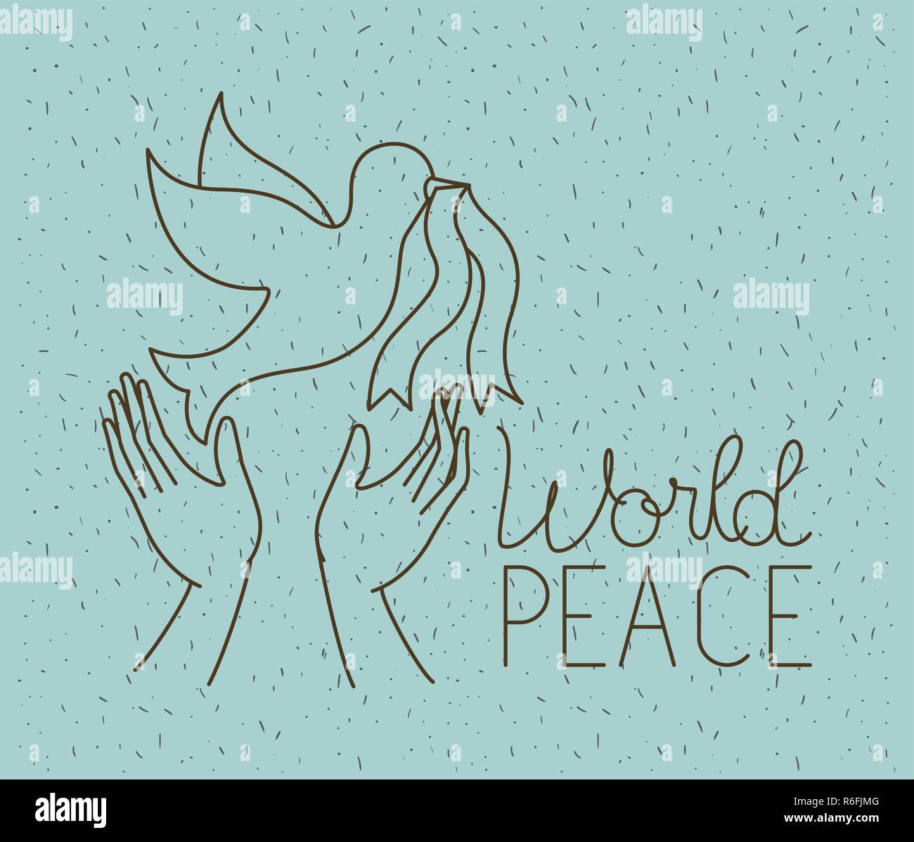 Dove Human Hands Peace Symbol High Resolution Stock Photography and ...