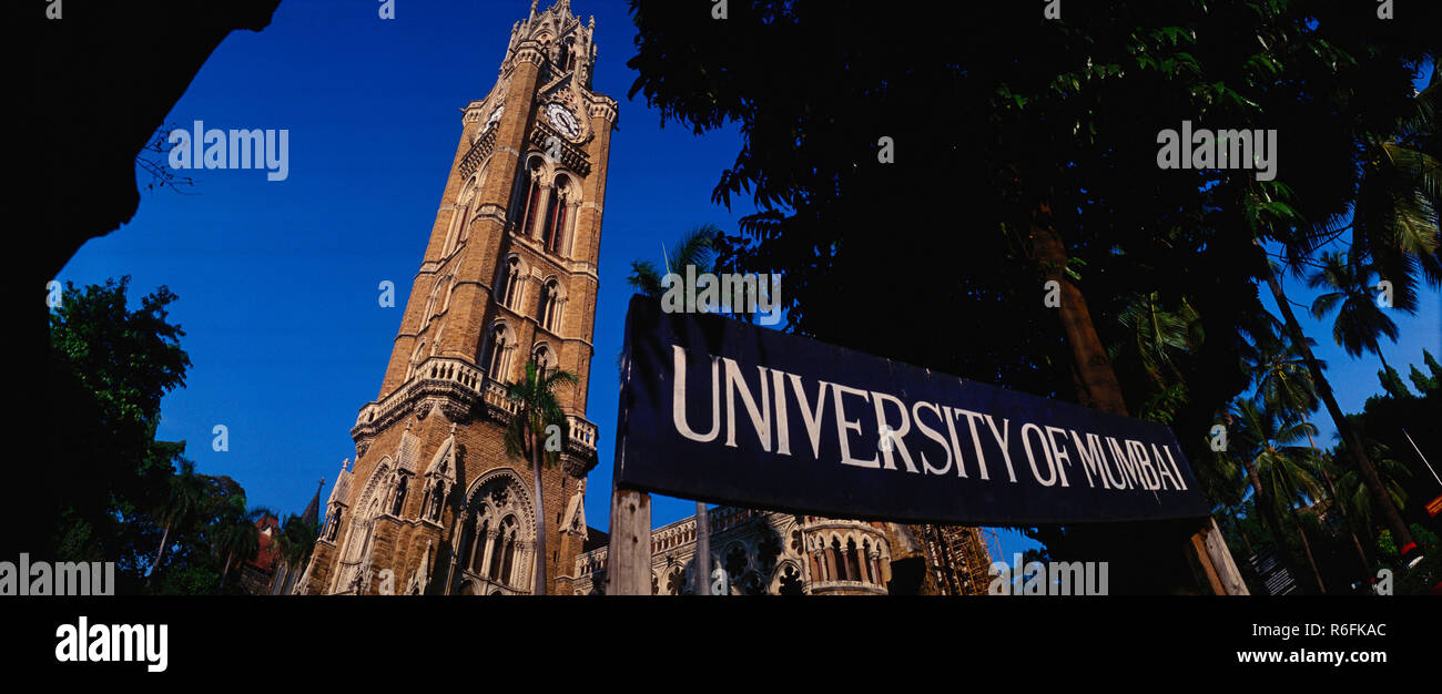 University of Mumbai Building, Bombay Mumbai, Maharashtra, India Stock ...