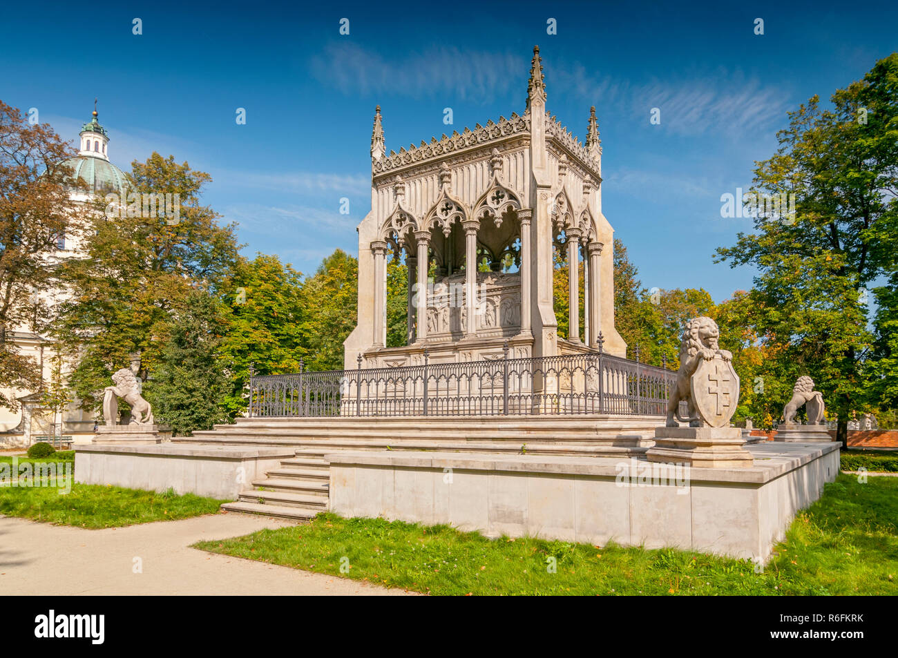 Mausoleum Of Stanislaw And Aleksandra Potocki In Warsaw Poland Stock ...
