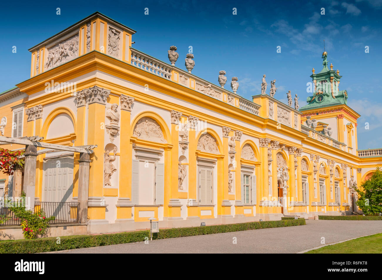Front View Of Wilanow Royal Palace The Palace Was Built In The Years ...