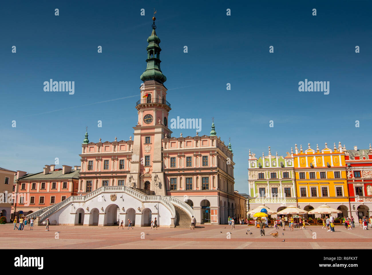 Town Hall And Main Square In Zamosc Poland Stock Photo - Alamy