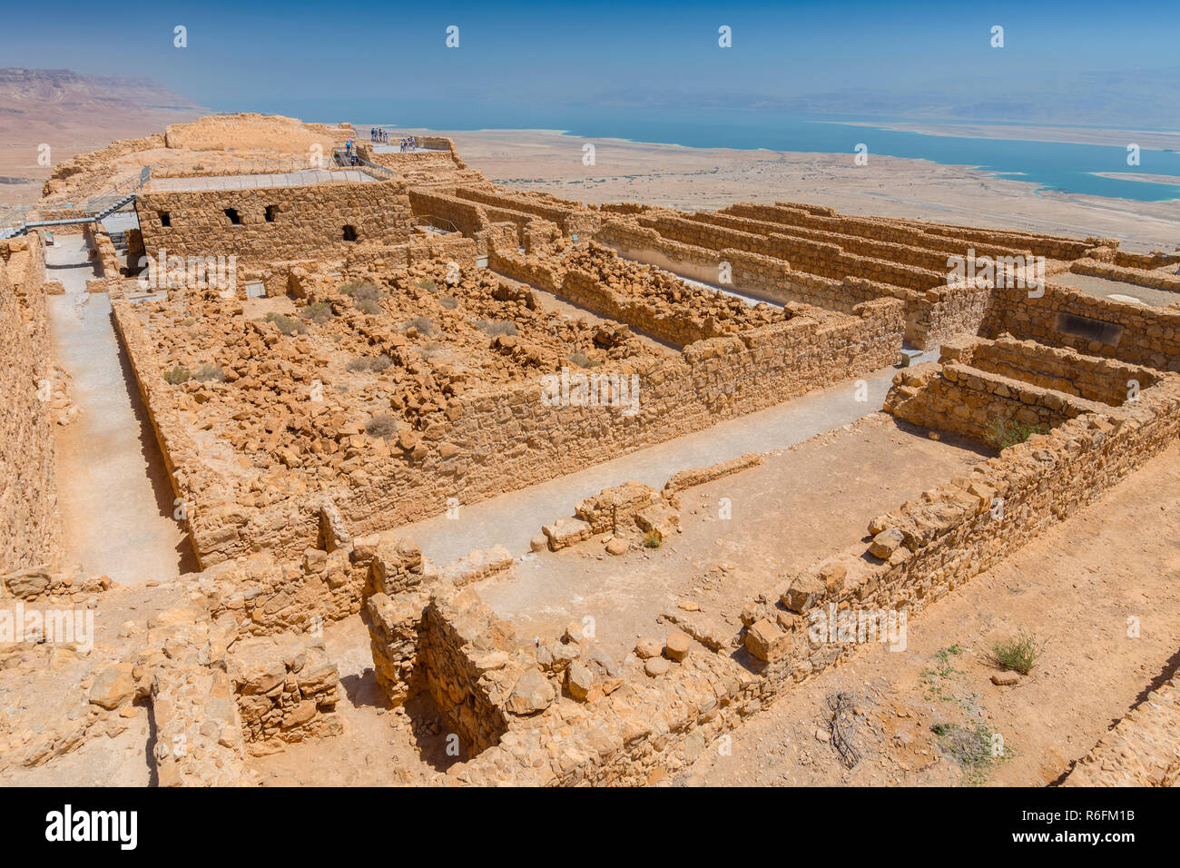 Ruins Of The Ancient Masada Fortress In Israel Stock Photo - Alamy