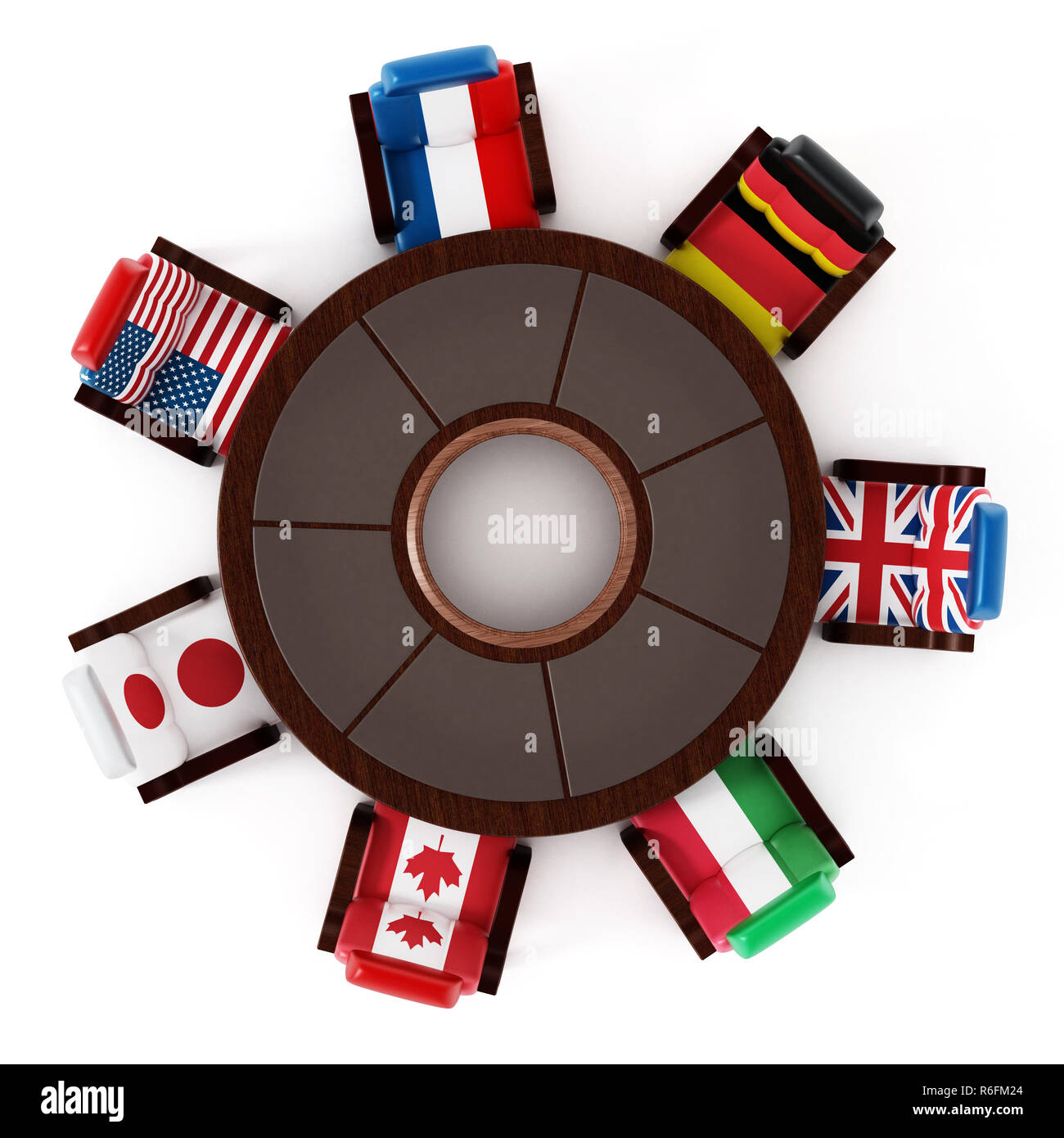 G7 round table hi-res stock photography and images - Alamy
