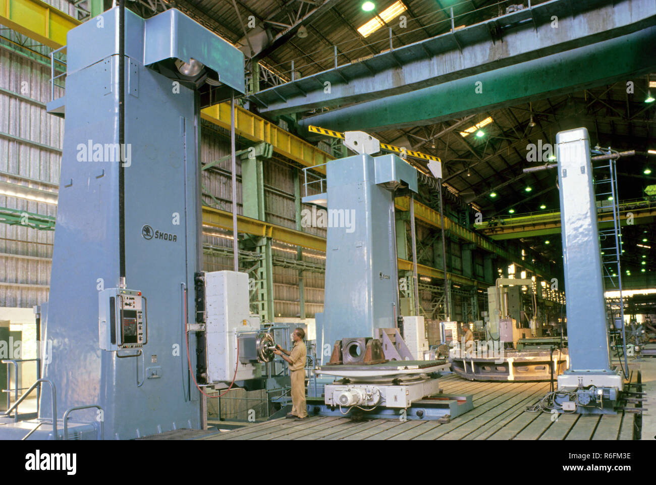 workers working in engineering plant, india Stock Photo - Alamy