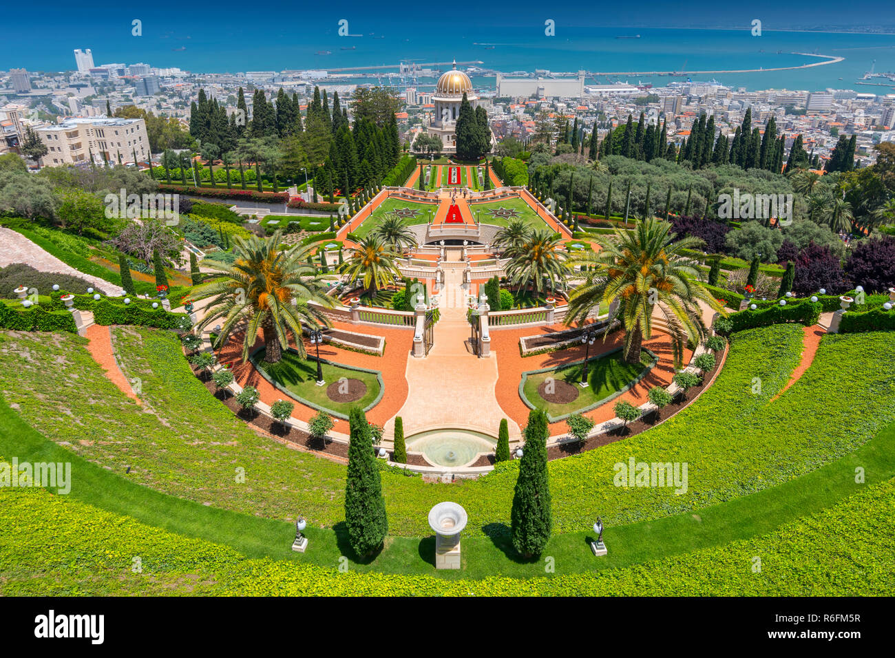 Palm trees in haifa hi-res stock photography and images - Alamy