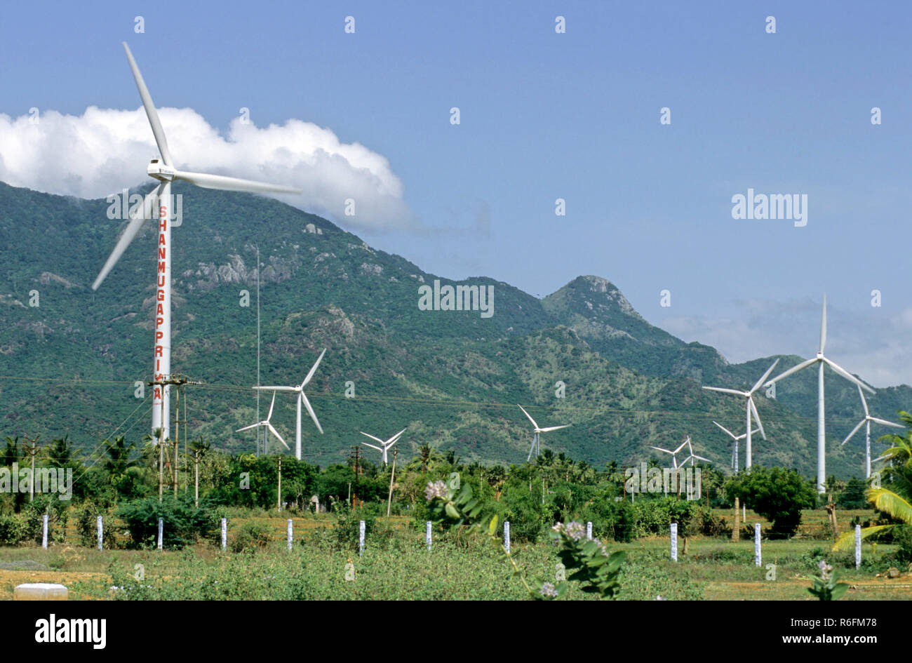 wind mills at tamil nadu, india Stock Photo - Alamy