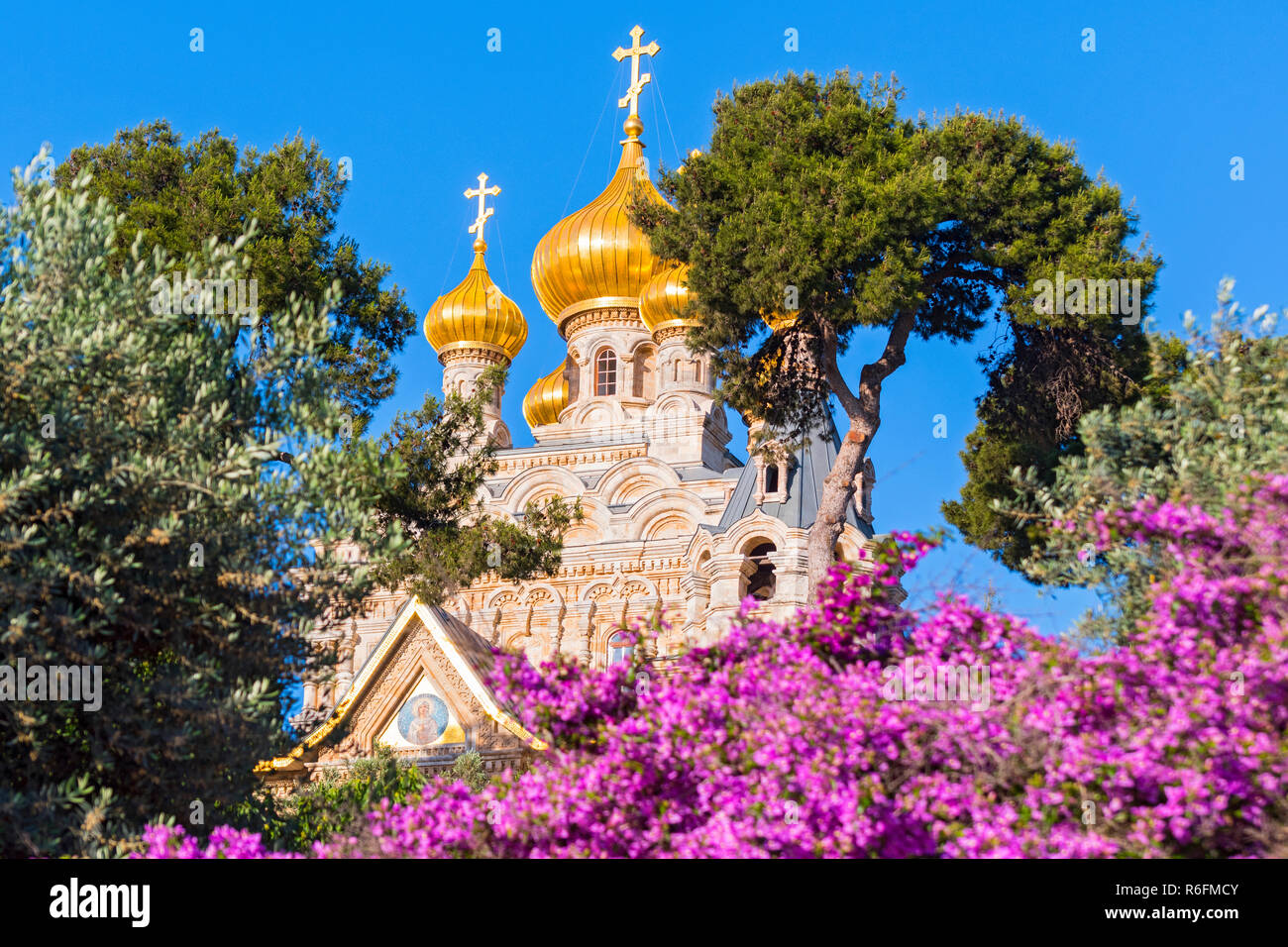 The Russian Church Of Mary Magdalene On The Mount Of Olives, Jerusalem ...