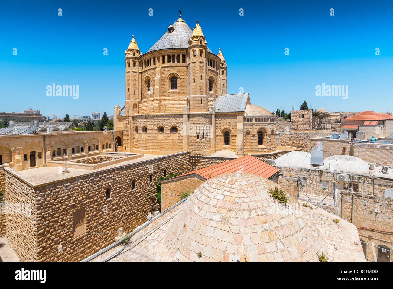 Basilica of the dormition of mary on mount zion hi-res stock photography and images - Alamy