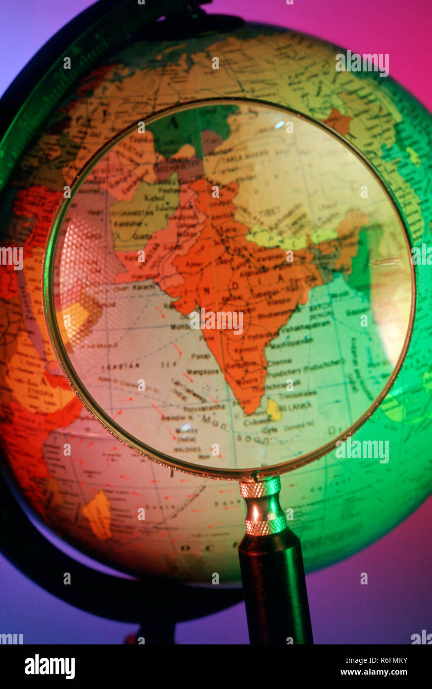 World map india hi-res stock photography and images - Alamy
