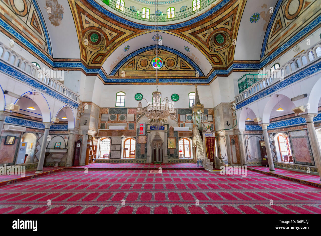 View Of The Interior Of Al-Jazzar Mosque (The White Mosque) In Acre ...