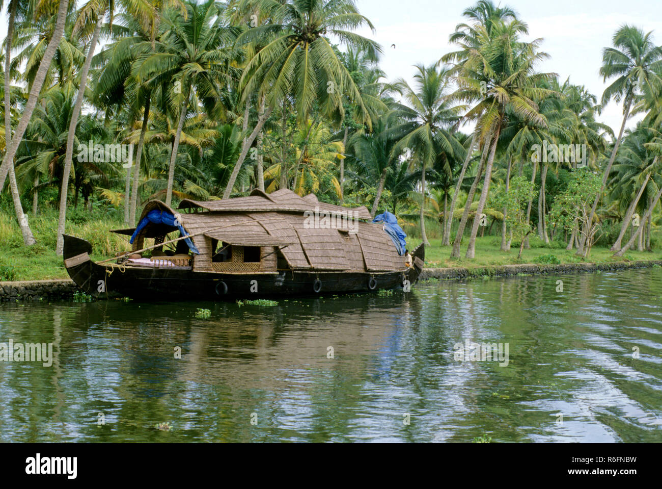 Public transport Rice boat excursion in Backwaters, Kerala, India Stock ...