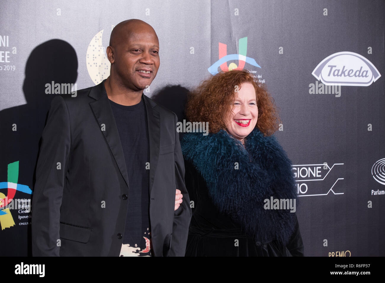 Roma, Italy. 03rd Dec, 2018. Sarah Jane Morris and Tony Remy Red carpet ...