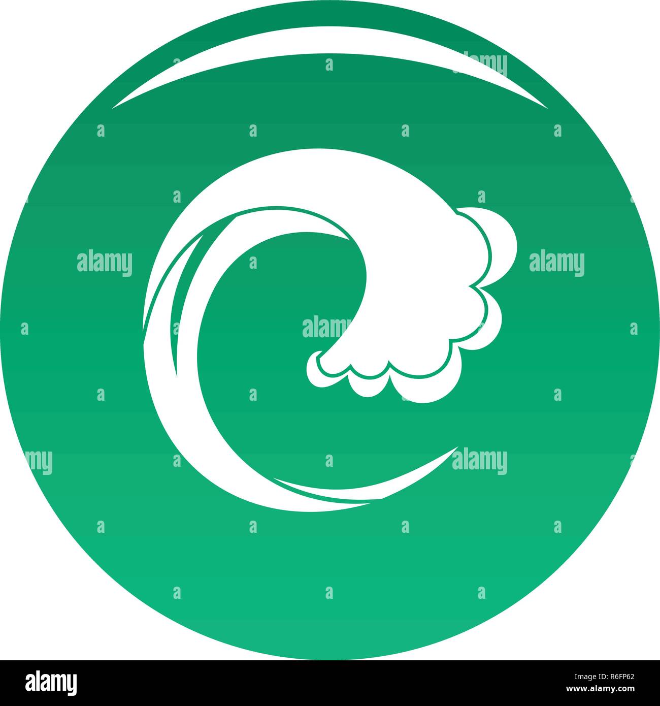 Wave water drop icon. Simple illustration of wave water drop vector ...