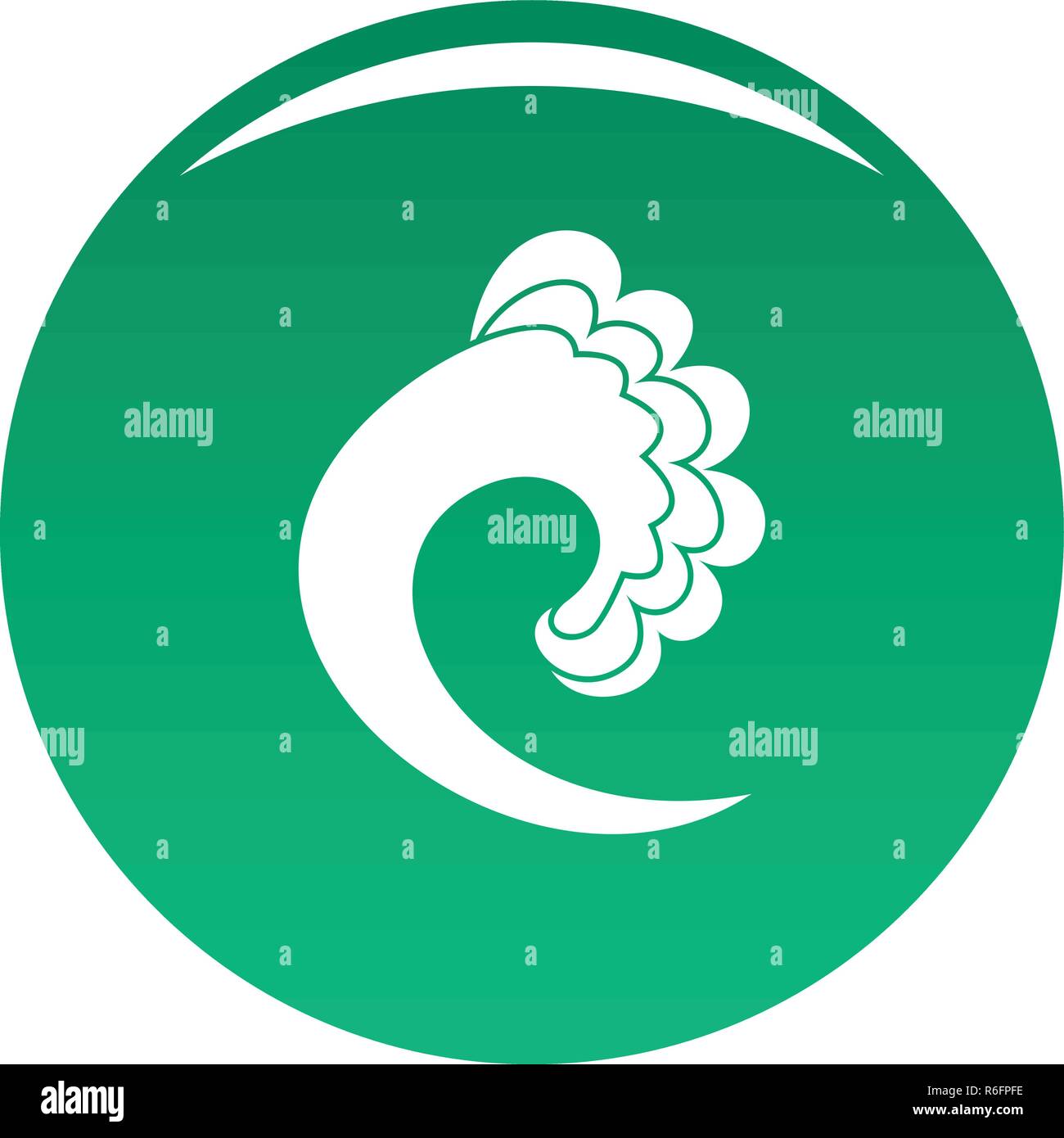 Wave ocean icon. Simple illustration of wave ocean vector icon for any ...