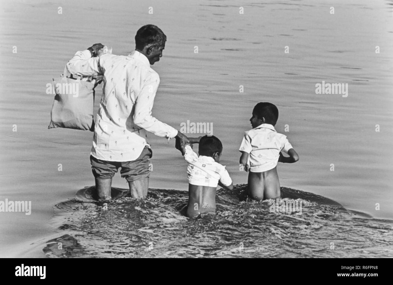 India river boys Black and White Stock Photos & Images - Alamy