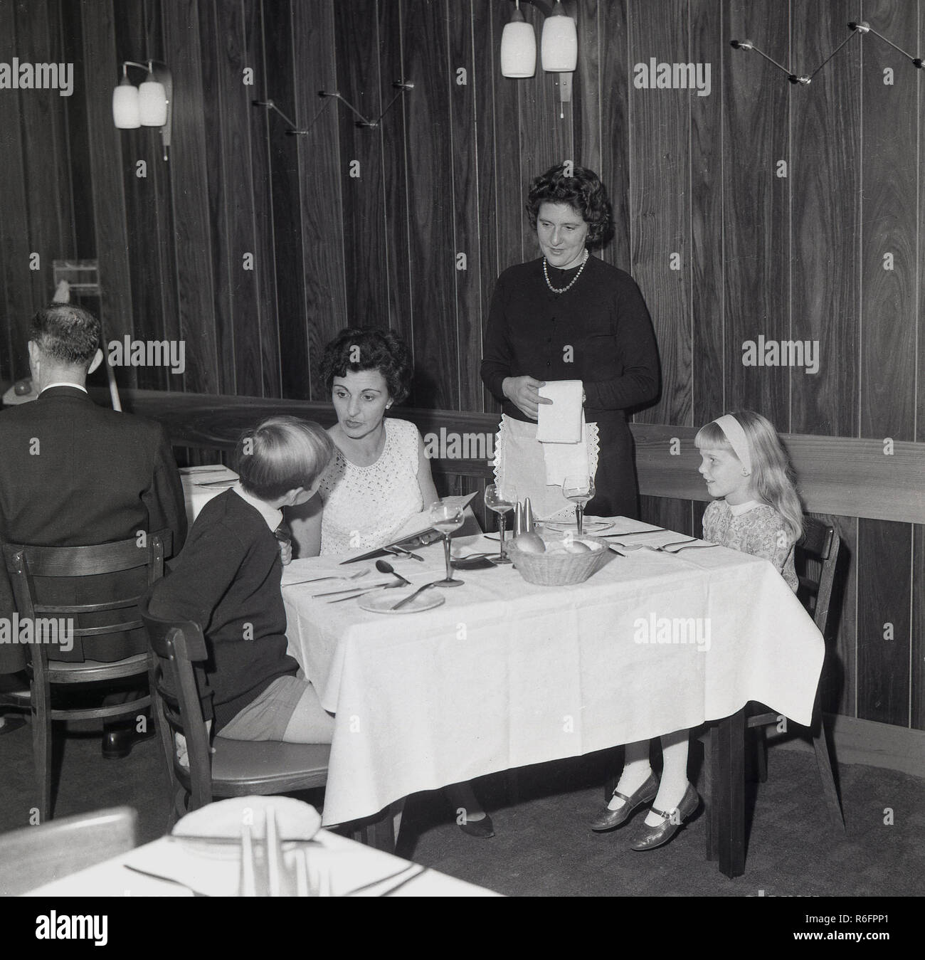 Female restaurant 1960s hi-res stock photography and images - Alamy
