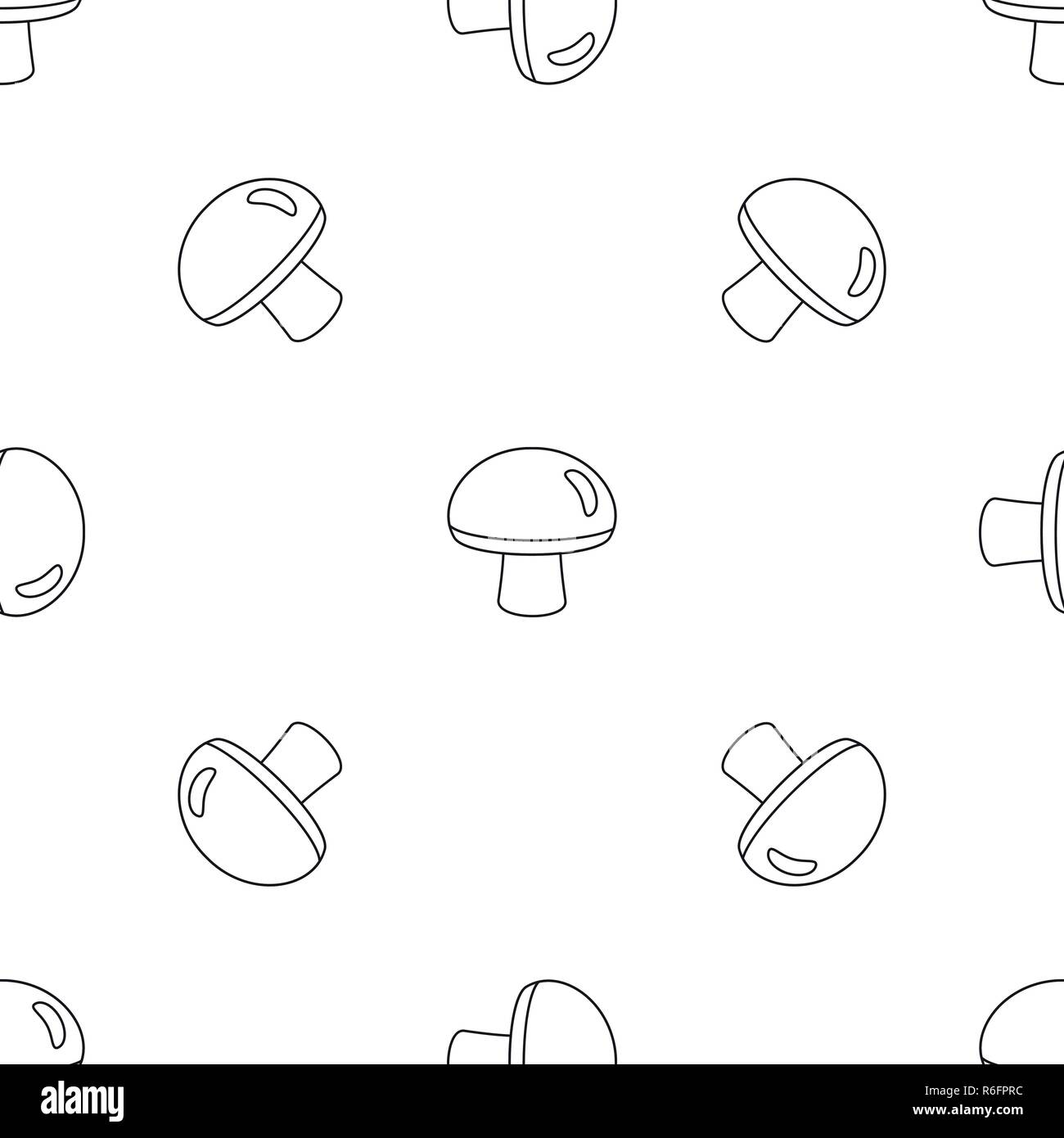 Fresh mushroom icon. Outline illustration of fresh mushroom vector icon ...