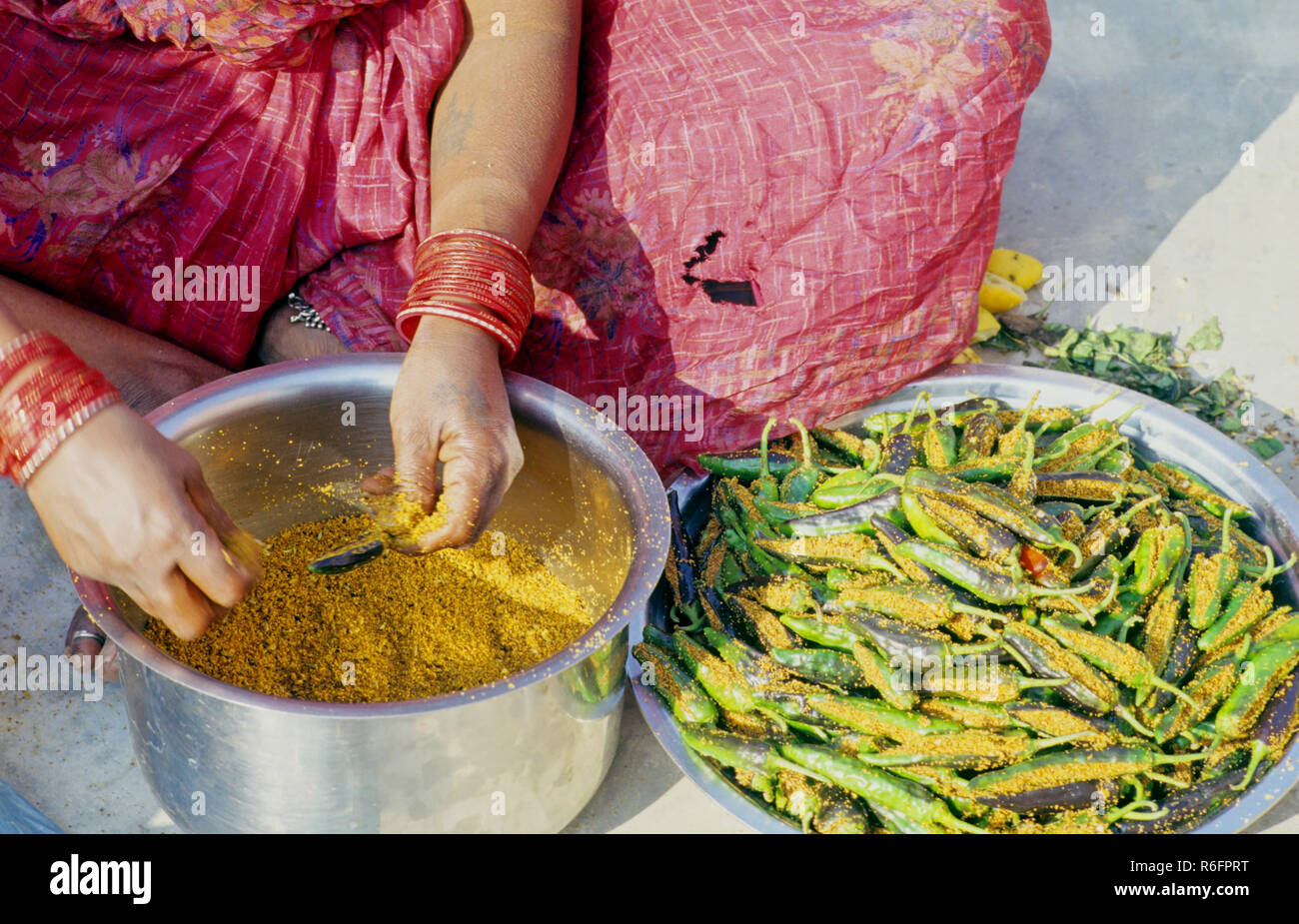 Pickle being made Stock Photo - Alamy