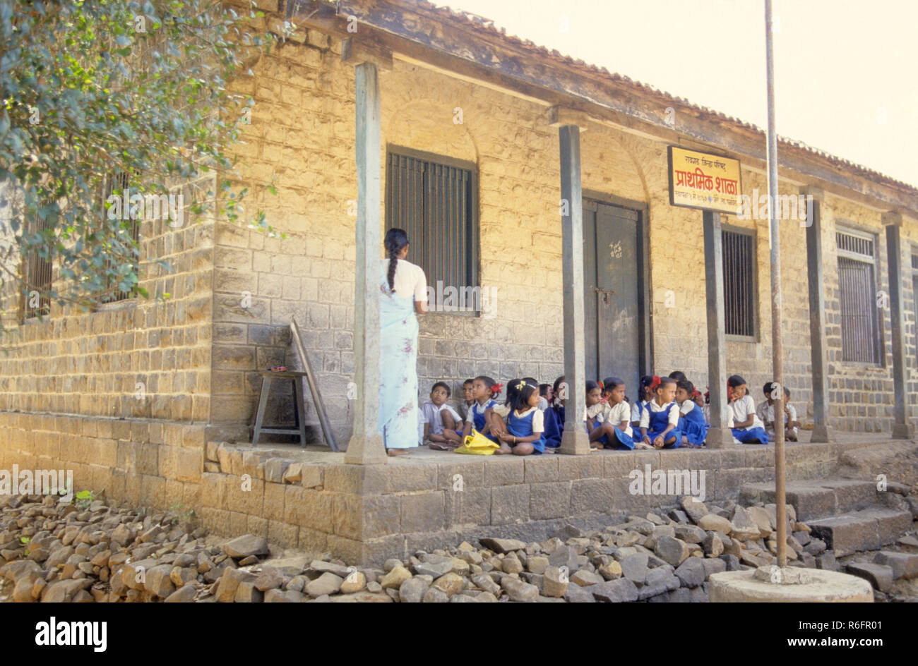 Indian Village School High Resolution Stock Photography and Images - Alamy
