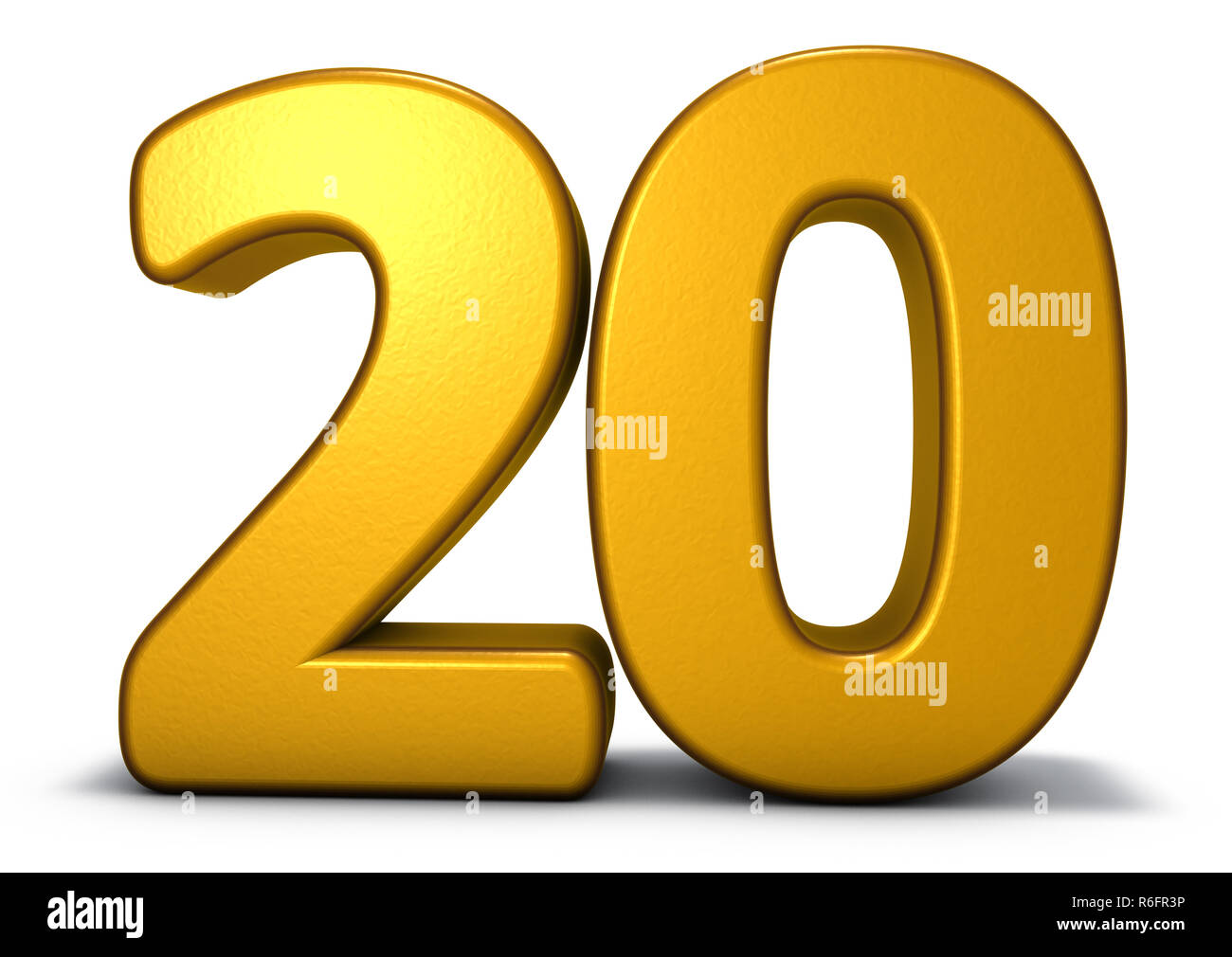 Number twenty Cut Out Stock Images & Pictures - Alamy