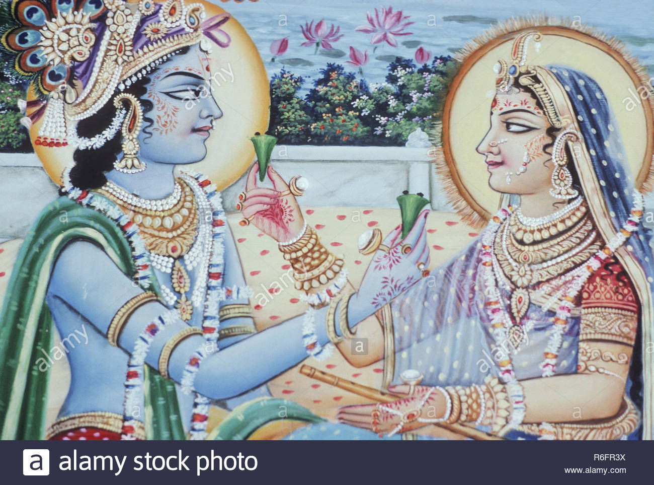 Krishna Radha Mythology Stock Photos & Krishna Radha Mythology Stock ...