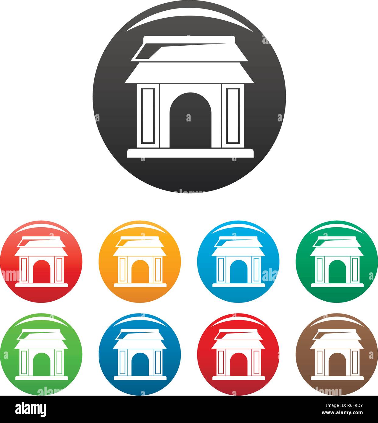 Chinese village door Stock Vector Images - Alamy