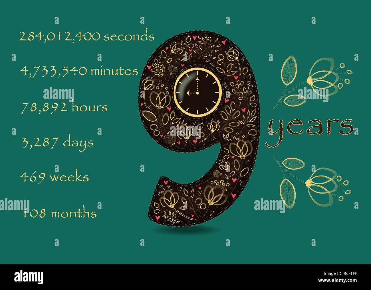 Yellow nine flower hi-res stock photography and images - Alamy