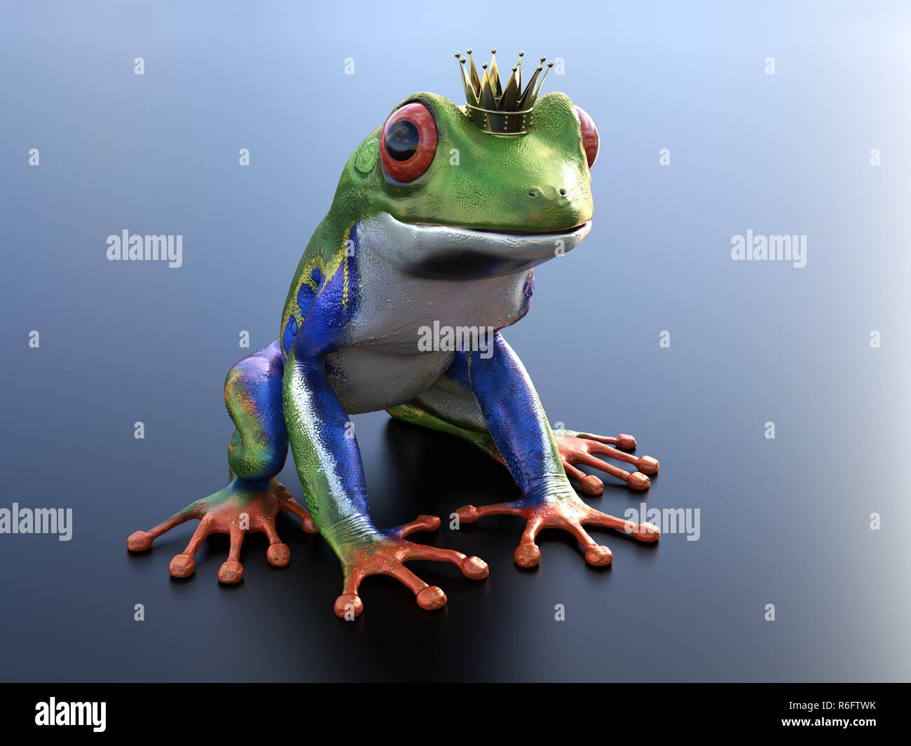 Toad wearing crown hi-res stock photography and images - Alamy