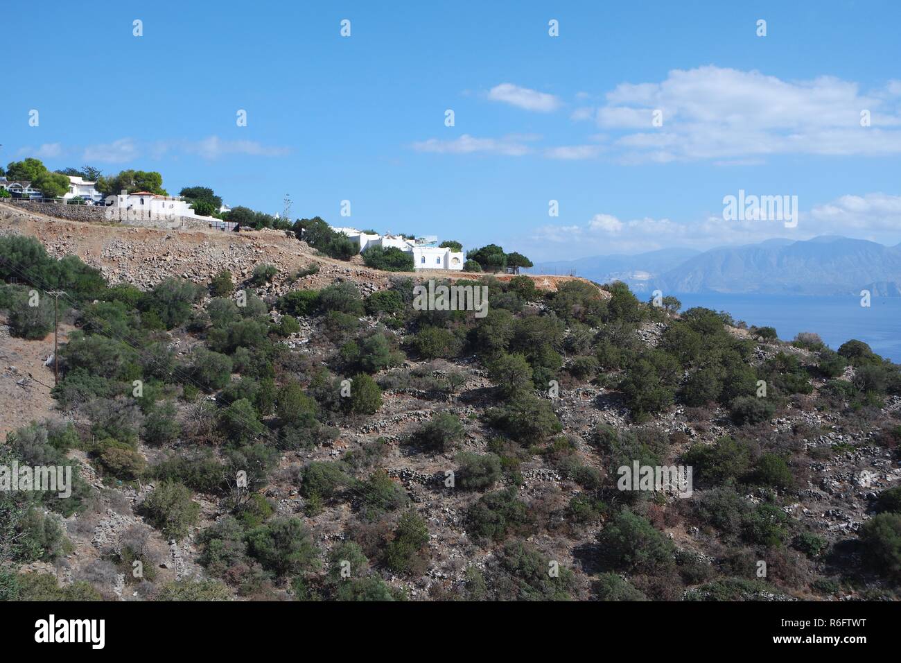 crete,mountain landscape near elounda Stock Photo - Alamy