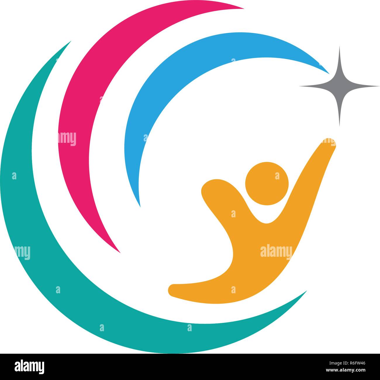 Healthy Logo Template Stock Vector Image & Art - Alamy