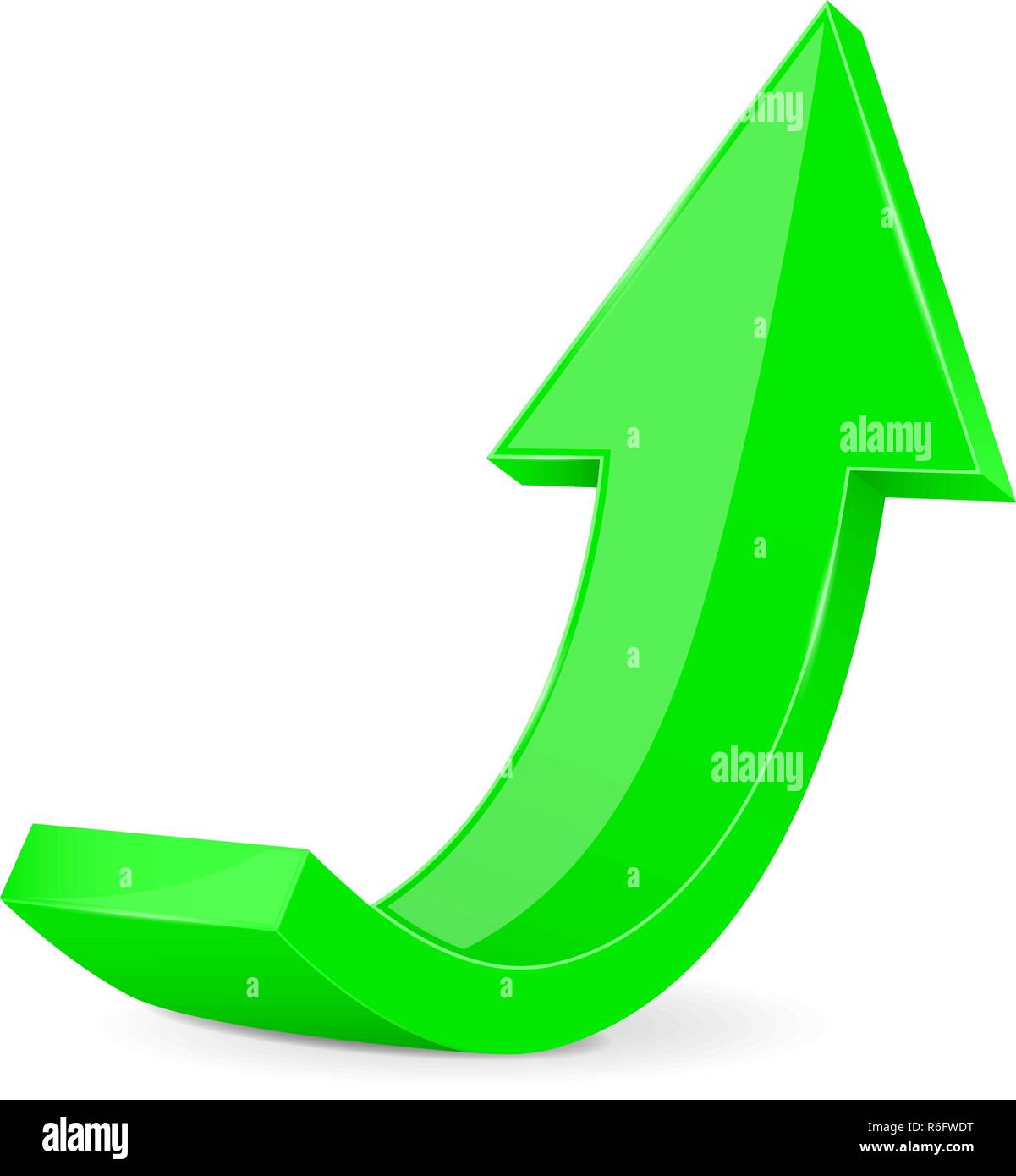 Green Arrow Up Symbol Text