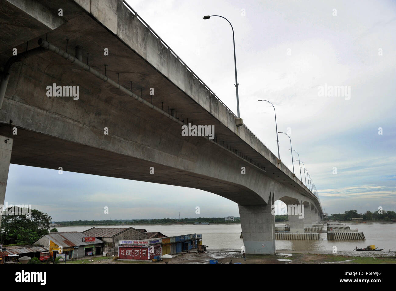 Khulna, Bangladesh - September 28, 2013: Khan Jahab Ali Bridge over the ...