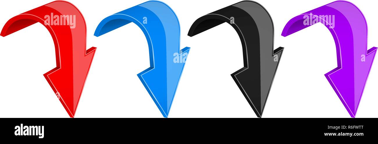 Moving red arrow icons hi-res stock photography and images - Alamy